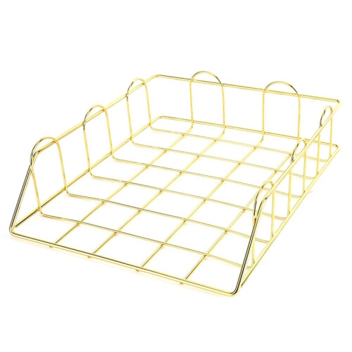 B36C Practical Paper Letter Metal Tray Stackable File Organizer Paper ...