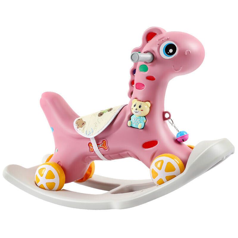 Kids Horse Stroller Children Rocking Chair Riding Horse Trolley Kids ...