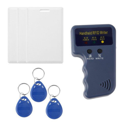 Handheld RFID 125KHz EM4100 EM410X ID Card Copier 3 Writable Tags And ...
