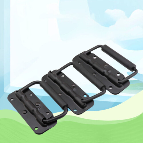 Black Spring Handle Folding Handle Tool Box Movable Ring Furniture ...