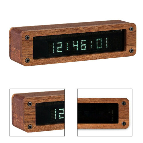 Mini Vintage VFD Clock Vacuum Fluorescent Display Tube Desk Mantel ...