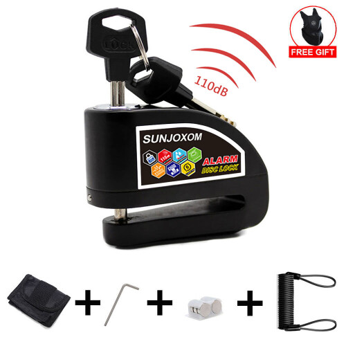Bike Anti-theft Lock Electric Scooter Wheels 110db Disc Brakes Lock ...