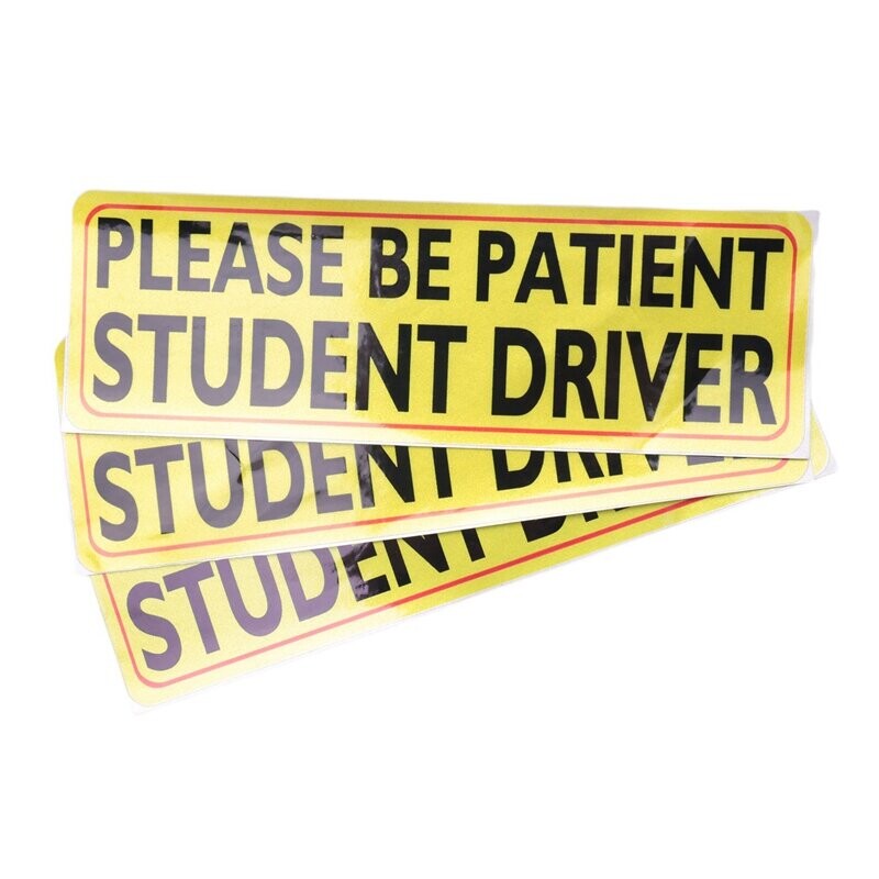 Please Be Patient Student Driver Magnet Sign Vehicle Bumper Magnet ...