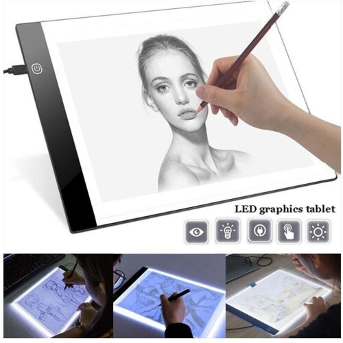 A4 LED Drawing Tablet Digital Graphics Pad USB LED Light Box Copy Board Electronic Art Graphic ...