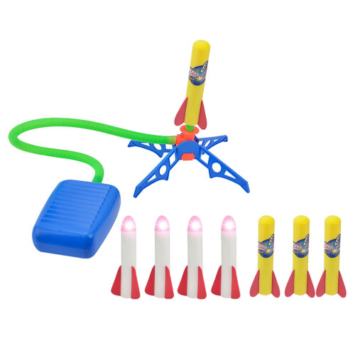 Foam Rocket Launcher Stomp Blower Kid Air Pump Outdoor Indoor Sport Toy ...