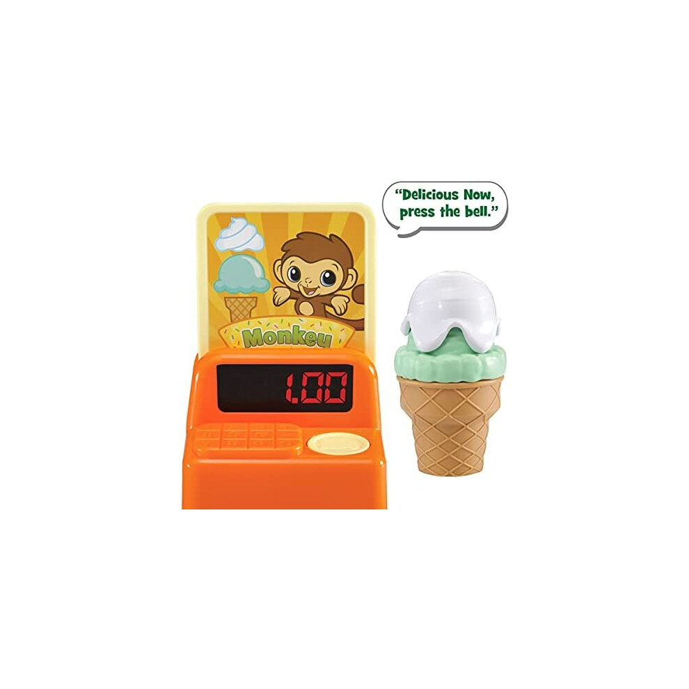 VTech LeapFrog 600703 Scoop Learn Pretend Toddler Toy for Role Play Food and Magic Ice Cream Scooper Scoop Learn Cart Set