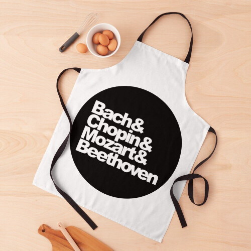 Bach and Chopin and Mozart and Beethoven, circle sticker, black Grill ...