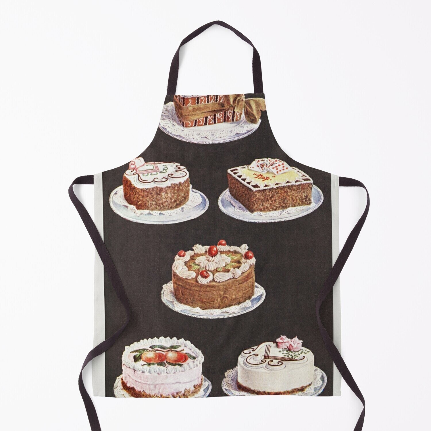 Vintage Fancy Cakes Grill Aprons for Kitchen BBQ Chef on OnBuy