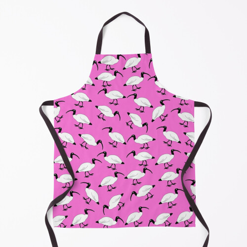 Lots Of Bin Chickens Pattern Pink Grill Aprons for Kitchen BBQ Chef on ...