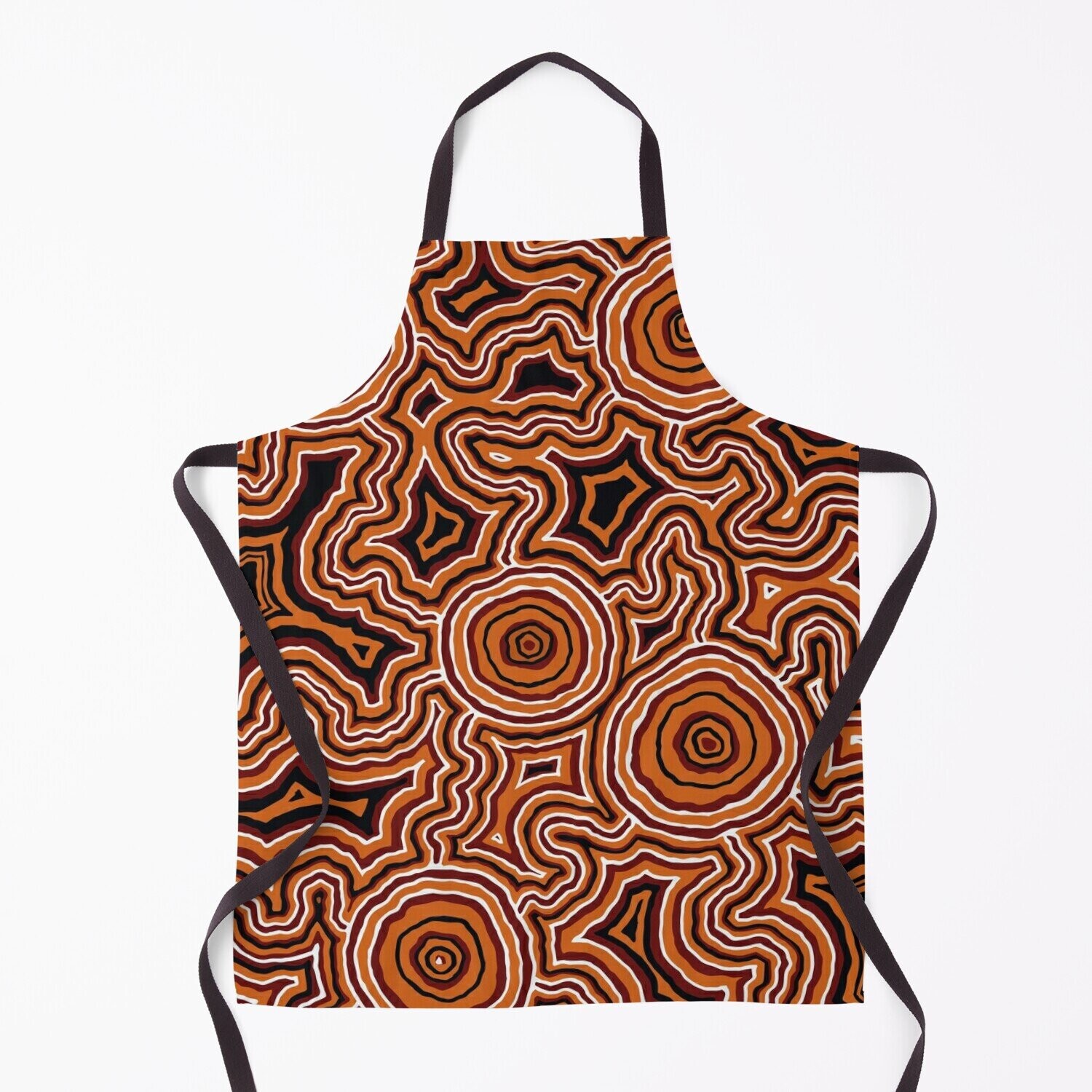 Authentic Aboriginal Art - Pathways - Authentic Design Grill Aprons for ...