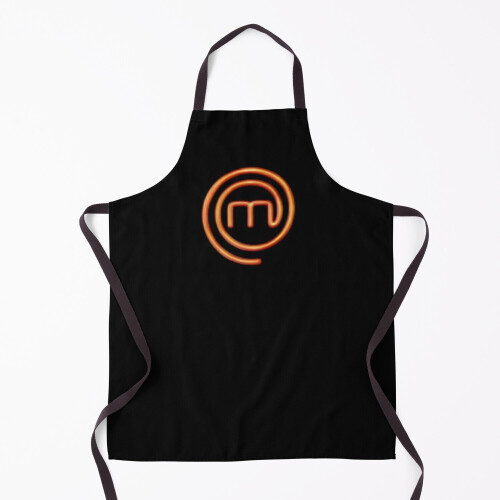 MasterChef Golden Logo Black Background Grill Aprons for Kitchen BBQ ...