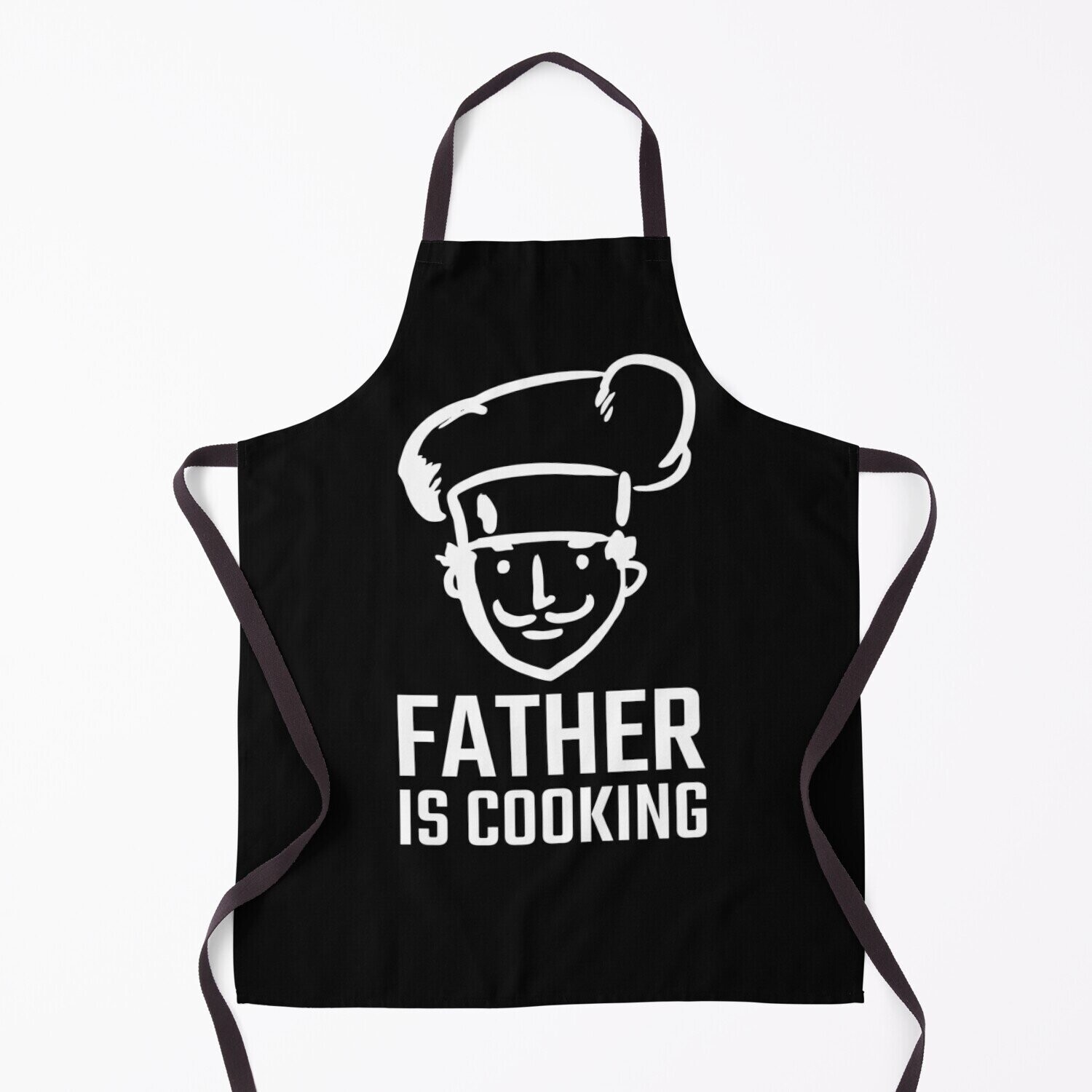 Father is Cooking Chef hat mustache home kitchen cook white Grill ...