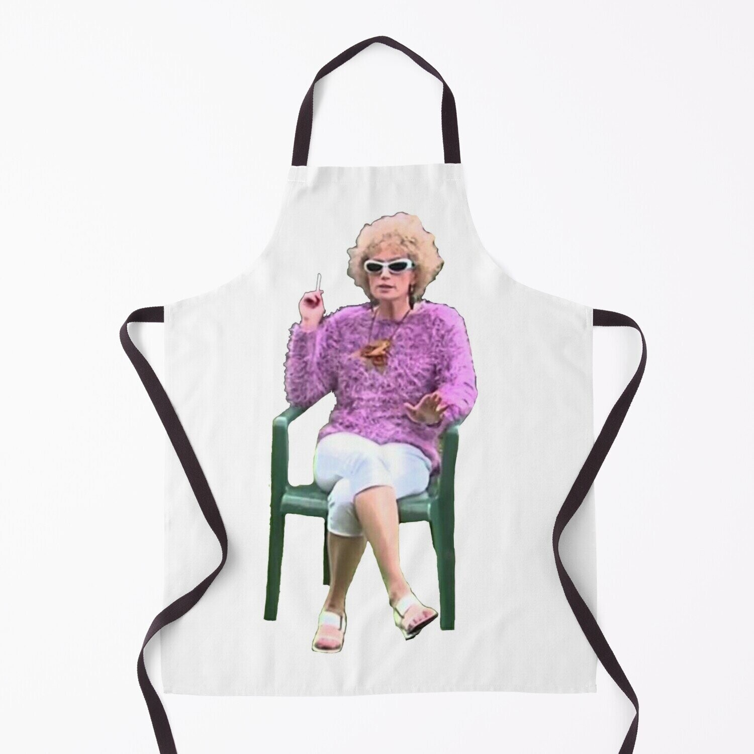 Kath and Kim: Kath Having a Smoke Grill Aprons for Kitchen BBQ Chef on ...