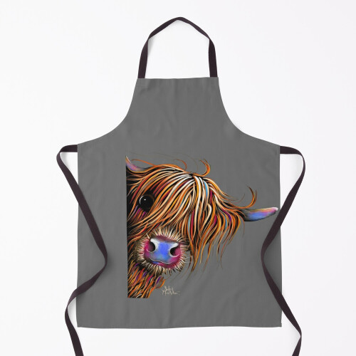 HiGHLaND CoW PRiNT SCoTTiSH ' SuGaR LuMP oN GReY BY SHiRLeY MacARTHuR ...