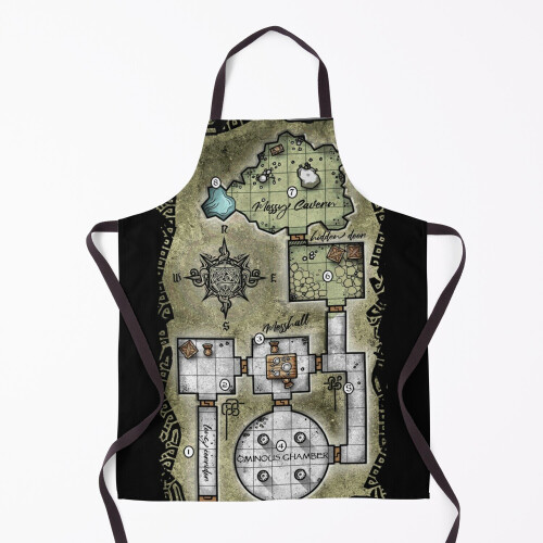 Pocket Dungeon Map Grill Aprons for Kitchen BBQ Chef on OnBuy