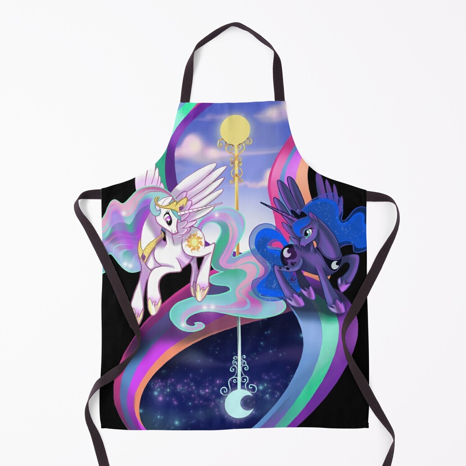 Sun and Moon Sisters- MLP Grill Aprons for Kitchen BBQ Chef on OnBuy