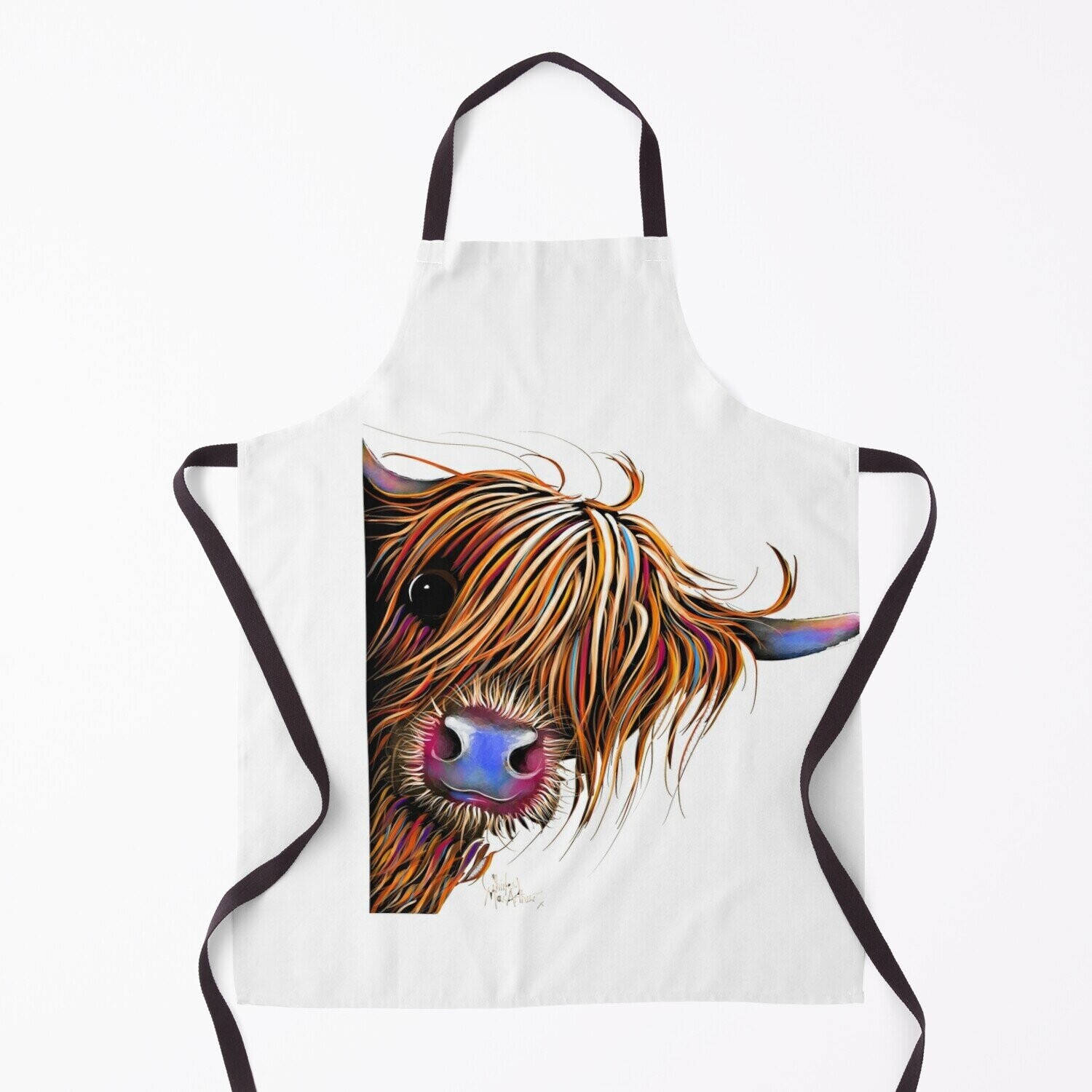 HiGHLaND CoW PRiNT SCoTTiSH ' SuGaR LuMP ' BY SHiRLeY MacARTHuR Grill ...