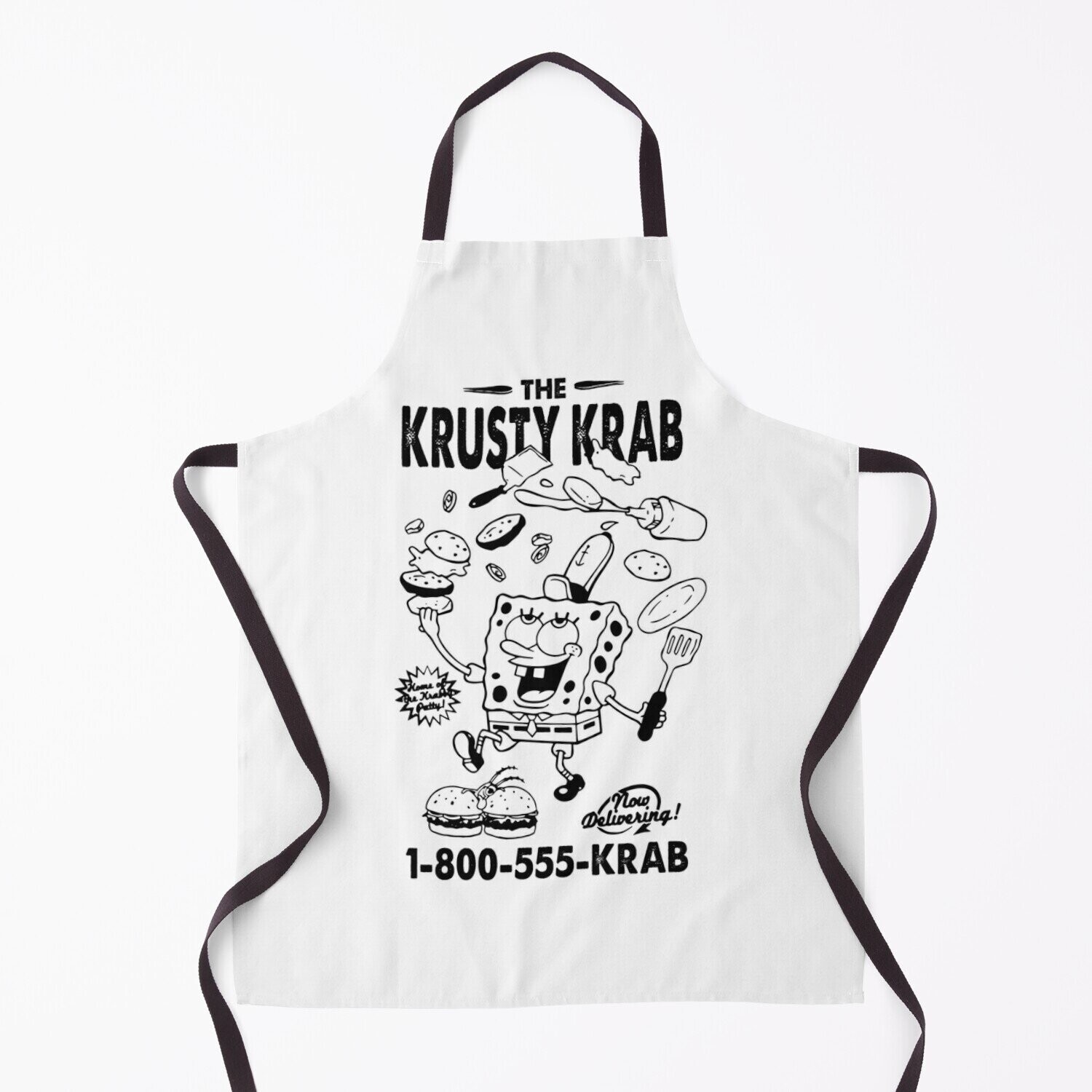 SpongeBob SquarePants The Krusty Krab 1-800-555-Krab Grill Aprons for ...