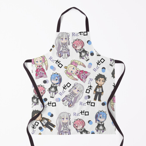 Re:Zero Anime Chibi Design Grill Aprons for Kitchen BBQ Chef on OnBuy