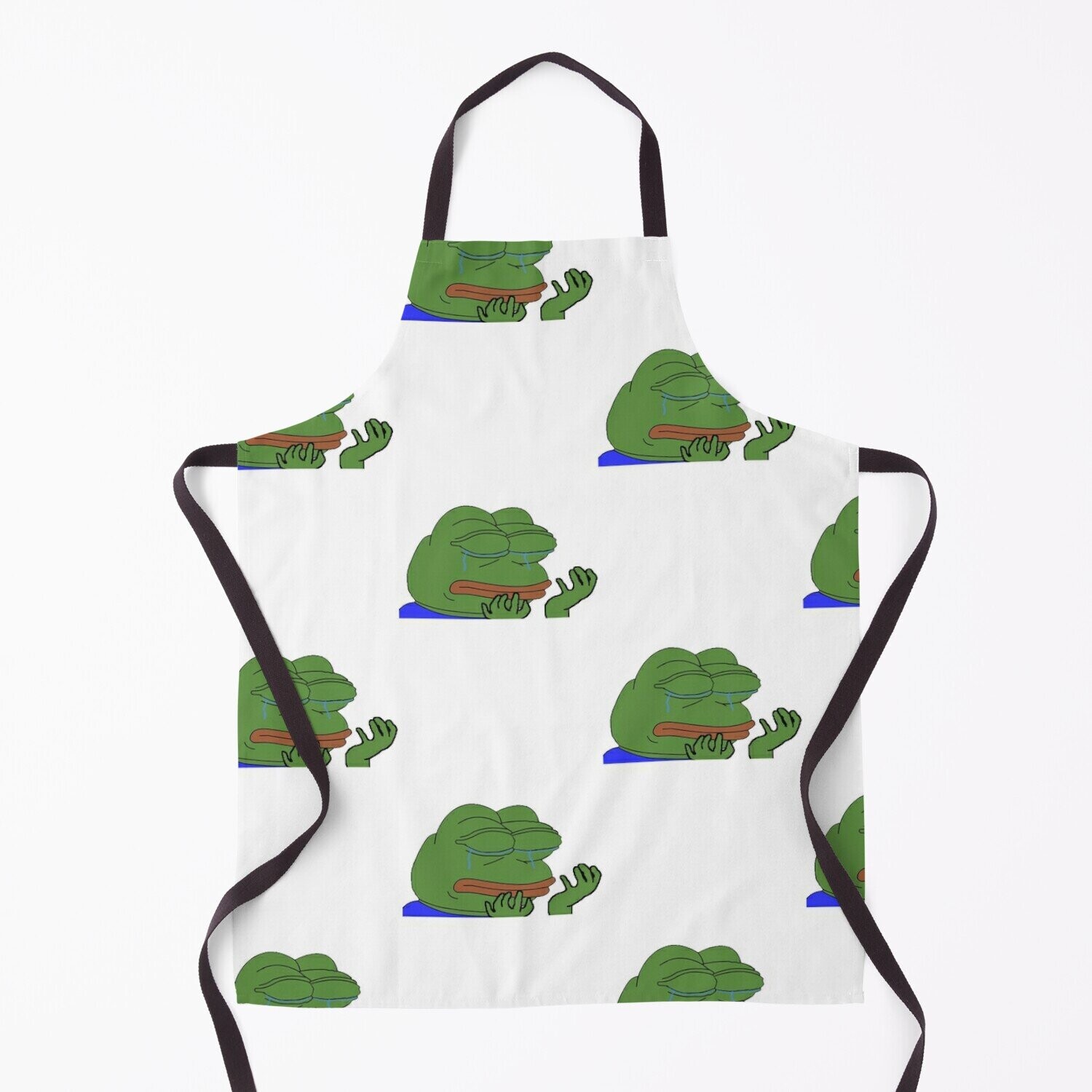 Pepe Hands Crying Frog Meme Twitch Emote Grill Aprons for Kitchen BBQ ...