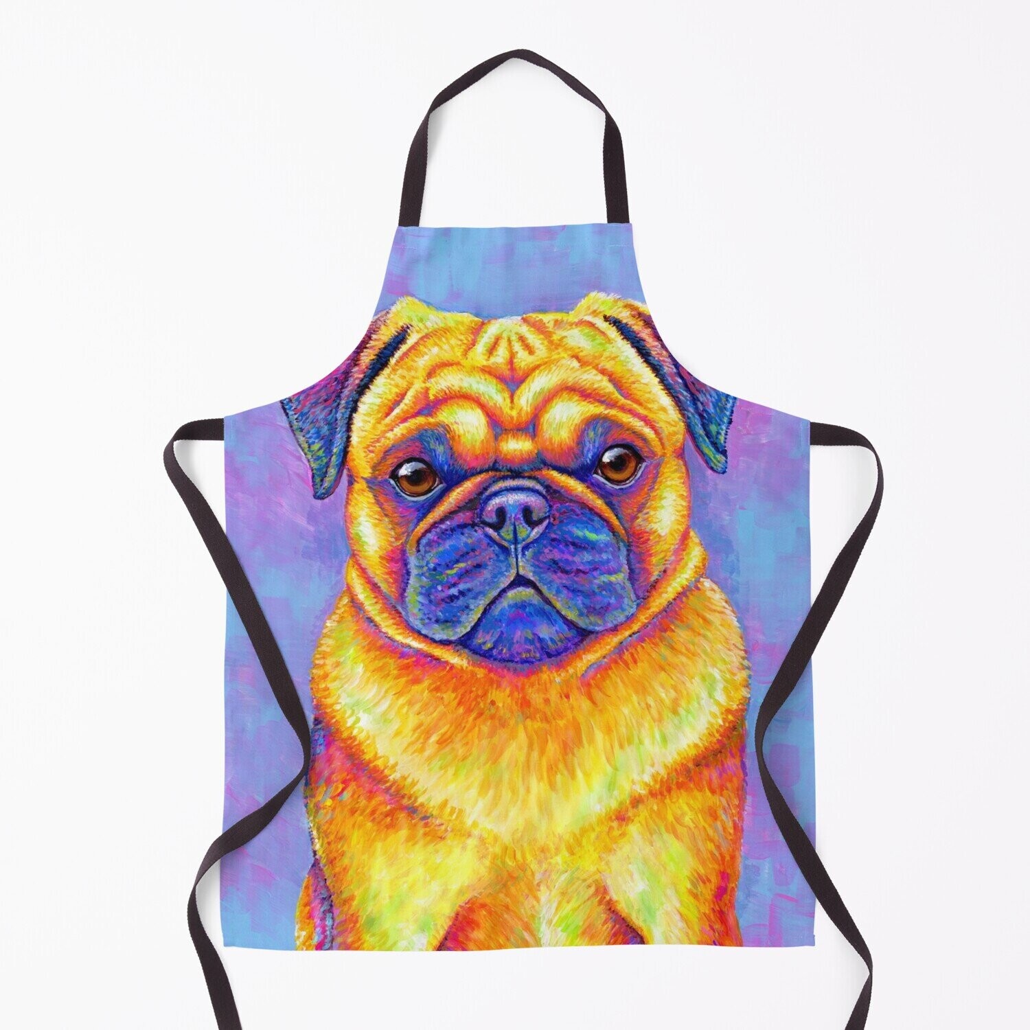 Colorful Rainbow Pug Dog Grill Aprons for Kitchen BBQ Chef on OnBuy