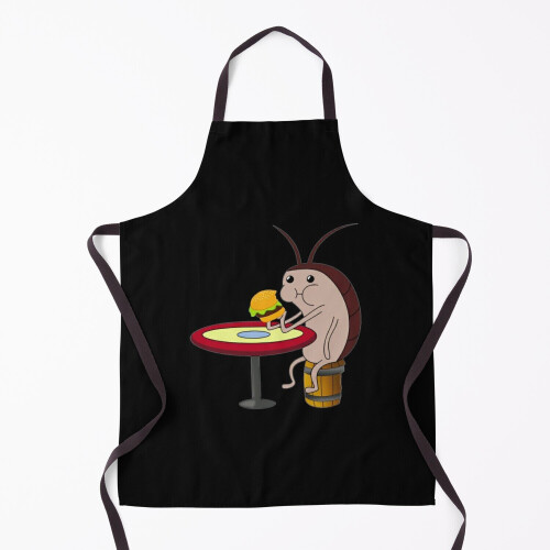 Spongebob cockroach eating krabby patty Grill Aprons for Kitchen BBQ ...