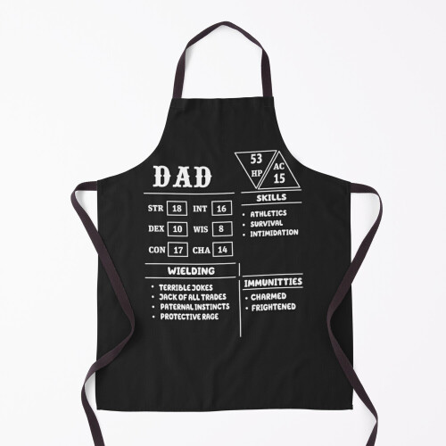 Dad Character Sheet Dungeons and Dragons DND Dungeons and Dragons Gifts ...