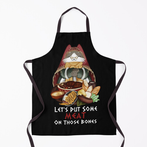 Grammeowster Chef - "Let's Put Some Meat On Those Bones" - White Font ...