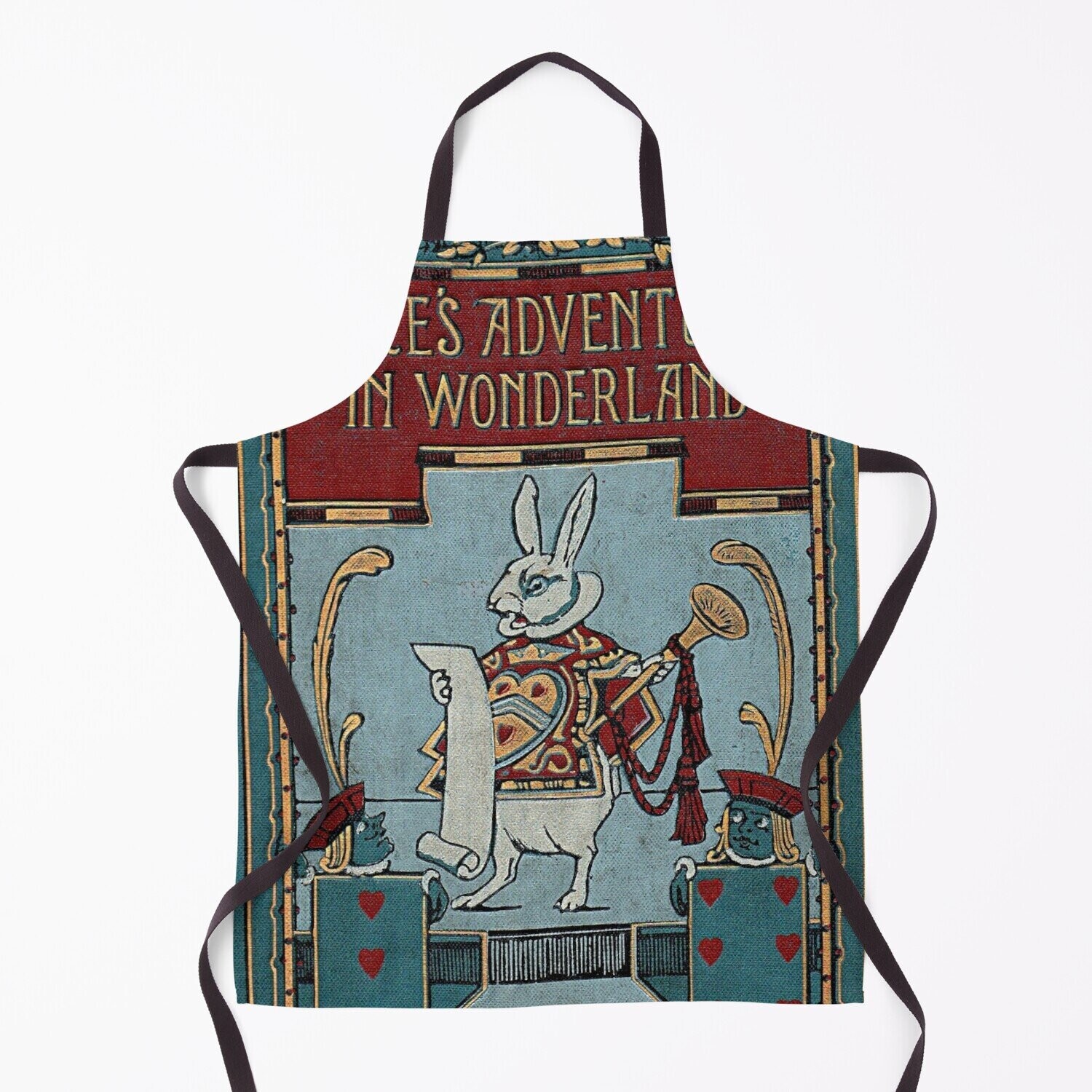 Alice In Wonderland And The Deck Of Cards Grill Aprons for Kitchen BBQ ...