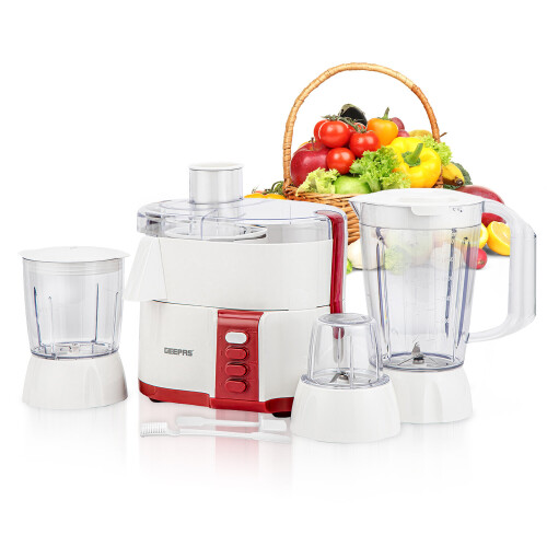 Geepas 4-in-1 Multi-Function Food Processor | 600W Electric Blender on ...