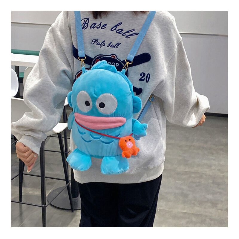 Cartoon Japanese Hangyodon Doll Backpack Personalized Girl Heart ...