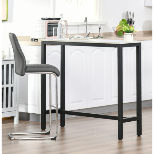Modern Bar Table Tall Narrow Slim Breakfast Vintage Industrial Style ...