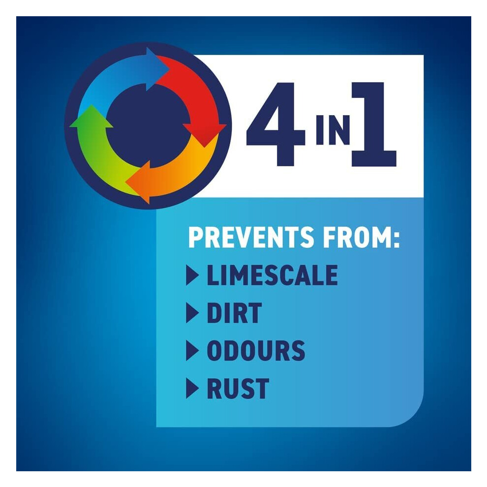 Calgon 4-in-1 Water Softener Tablets Washing Machine Cleaner Removes ...