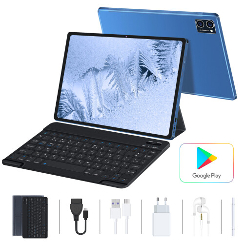 WUXIAN K104 Android Tablet PC 8GB+128GB Dual SIM Tablets Blue on OnBuy