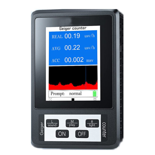 Geiger Counter Nuclear Radiation Detector Large LCD Display Portable ...
