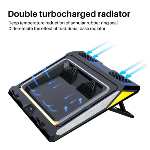 IETS GT300 Double Blower Laptop Cooling Pad for Gaming Laptop, Cooler ...