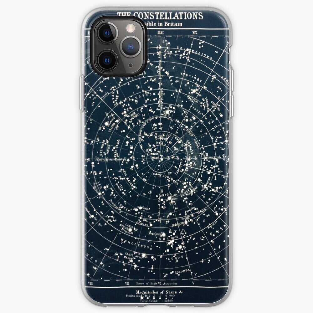 Phone Case Vintage STAR CONSTELLATIONS MAP circa 1900s for iPhone ...