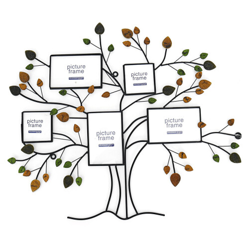 Iron Photo Frame Tree Metal Family Memory Photo Wall Background ...