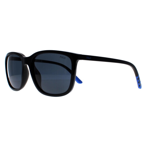Polo Ralph Lauren Sunglasses Ph4185u 500187 Shiny Black Dark Grey On Onbuy