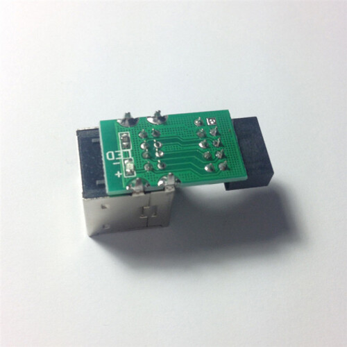 2Pcs Internal Motherboard 9Pin To 2 Port USB 2.0 a Female Adapter ...