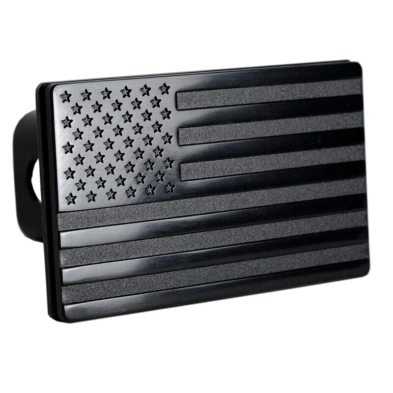 American Flag Hitch Cover- Metal USA Flag Trailer Hitch Cover-Patriotic ...