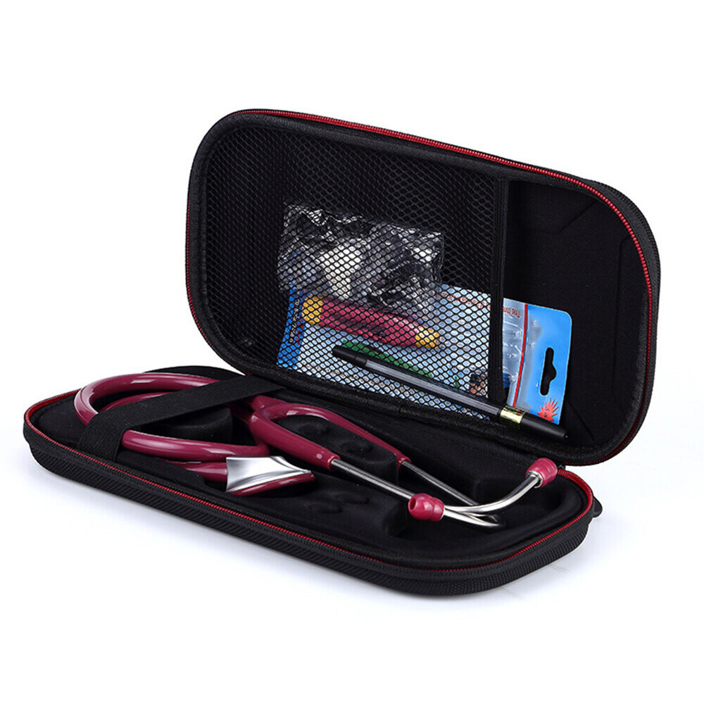 Hard EVA Portable Stethoscope Carrying Case Storage Box Shell Mesh ...