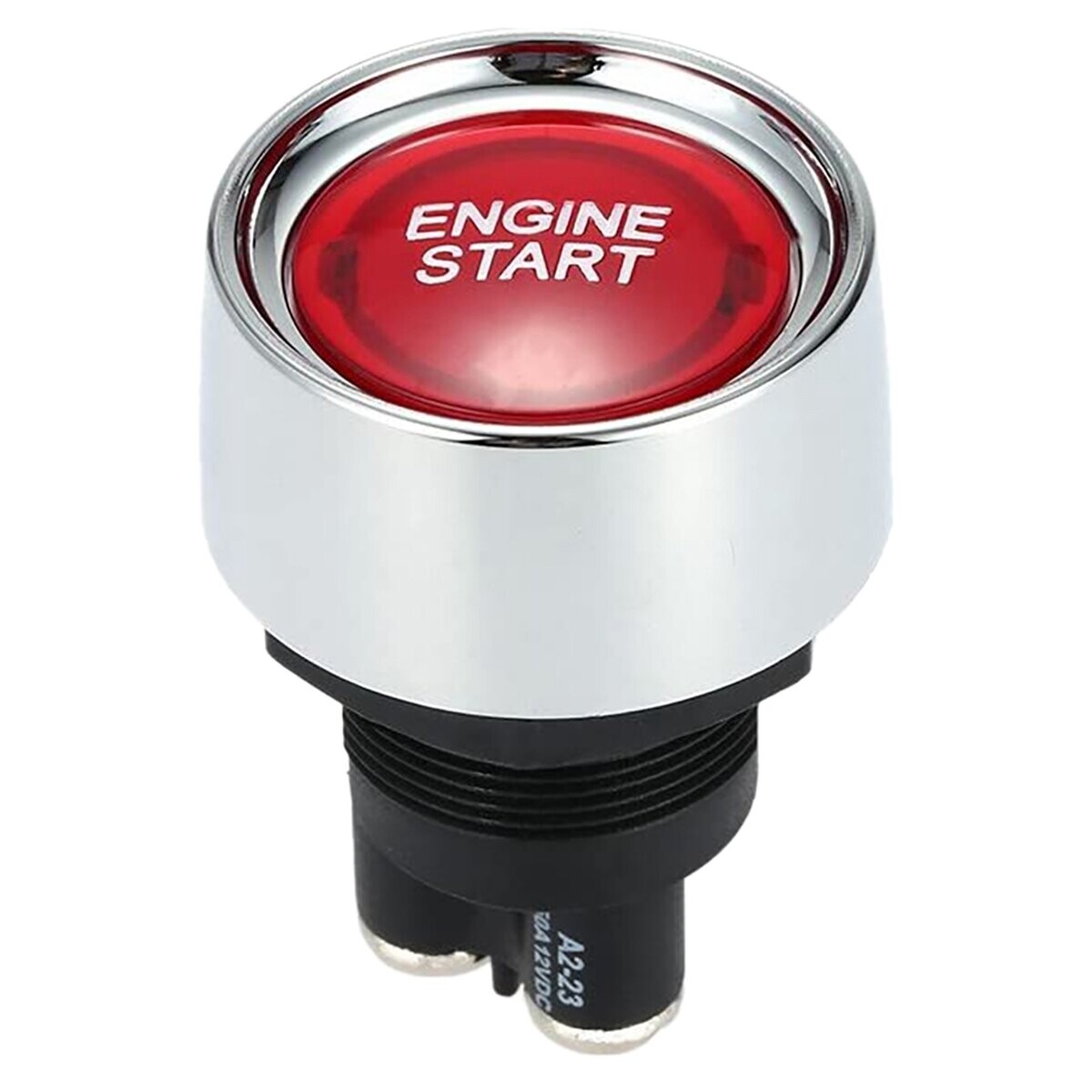 Engine Button Car DC 12V 24V Red Car Start Engine Button Light Switch ...