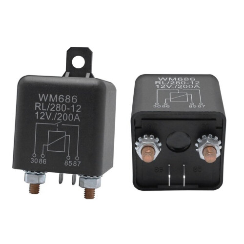 Battery Isolator Relay 12V 4-Pin WM686 Start Relay Car ON/OFF Switch ...