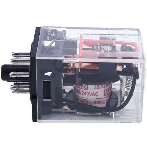 AC 220V/230V Coil Voltage PCB Power Relay 8 Pins DPDT 2NO 2NC MK2P-1 on ...