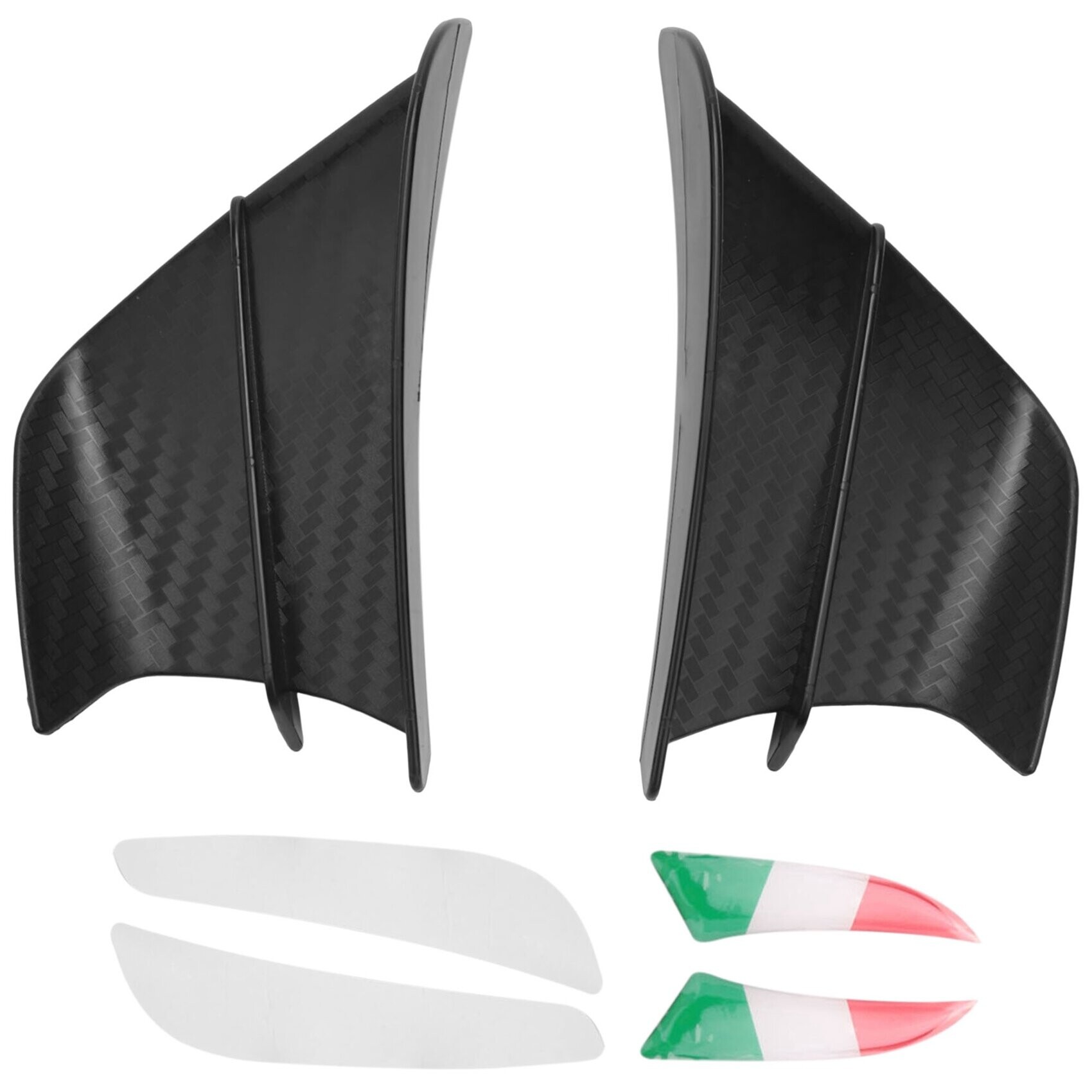 Motorcycle Winglet Aerodynamic Wing Kit Spoiler Motorcycle Wind Flow ...