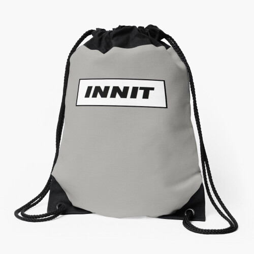 Drawstring Bag Innit (black text) Sport Gym Shoe Backpack on OnBuy