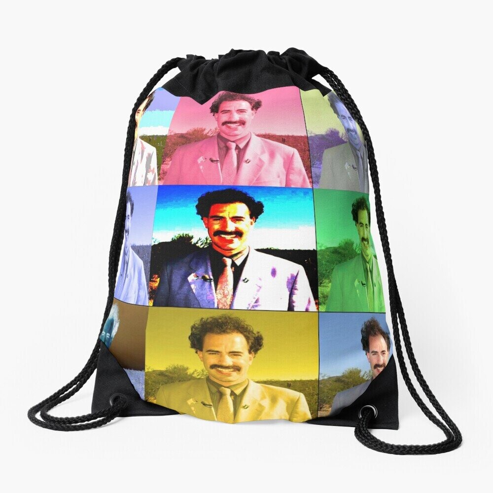 Drawstring Bag Borat Collage Sport Gym Shoe Backpack on OnBuy