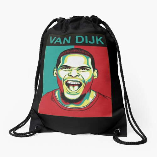 Drawstring Bag LFC Virgil Van Dijk Hope Style, Vintage Liverpool FC ...