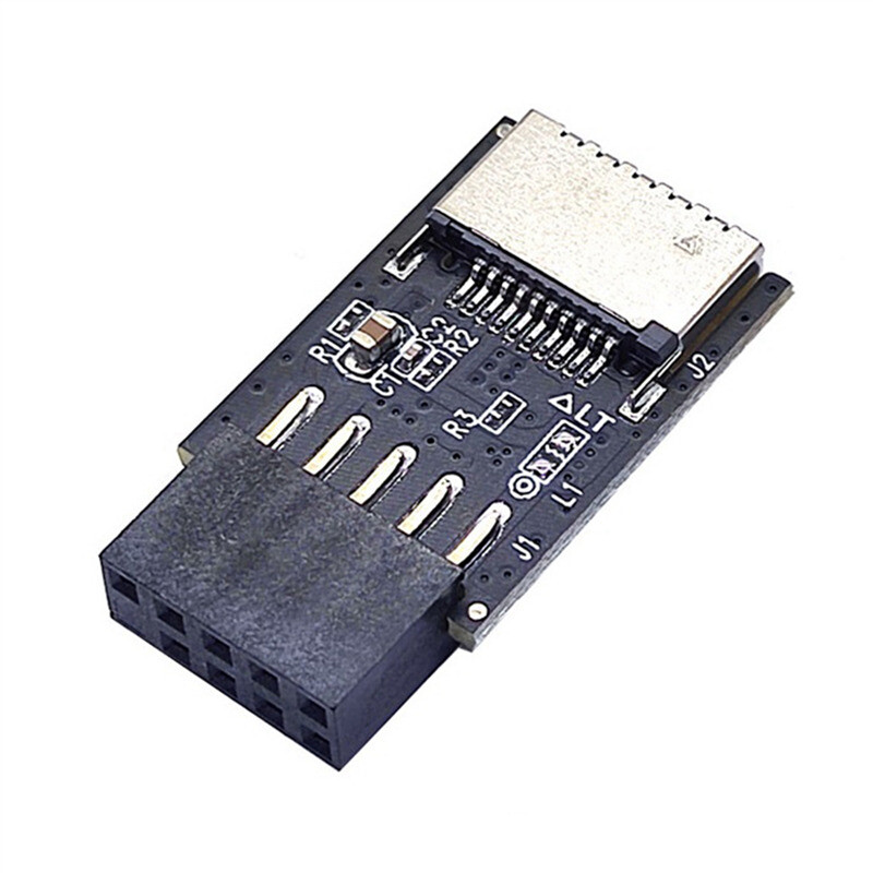 Motherboard USB2.0 9Pin to TYPE-C A-KEY Front Connector Converter USB3 ...